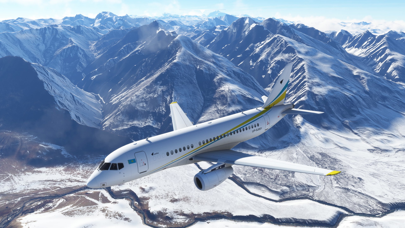 Sukhoi SuperJet SSJ-100 Comlux KZ UP-SJ001 for Microsoft Flight ...