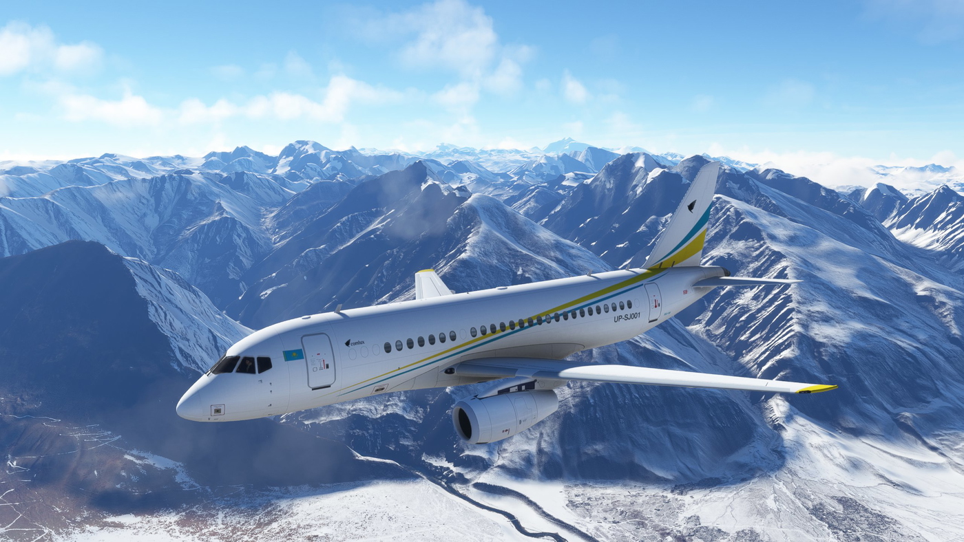 Sukhoi SuperJet SSJ-100 Comlux KZ UP-SJ001 for Microsoft Flight ...