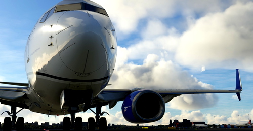 United Airlines "2019 livery" "N24706" PMDG B737-700 Scimitar winglets ...