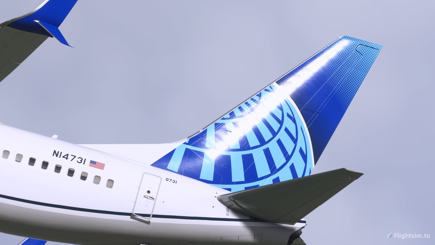 United Airlines [4K] "Mismatched Radome" N14371 for Microsoft Flight ...