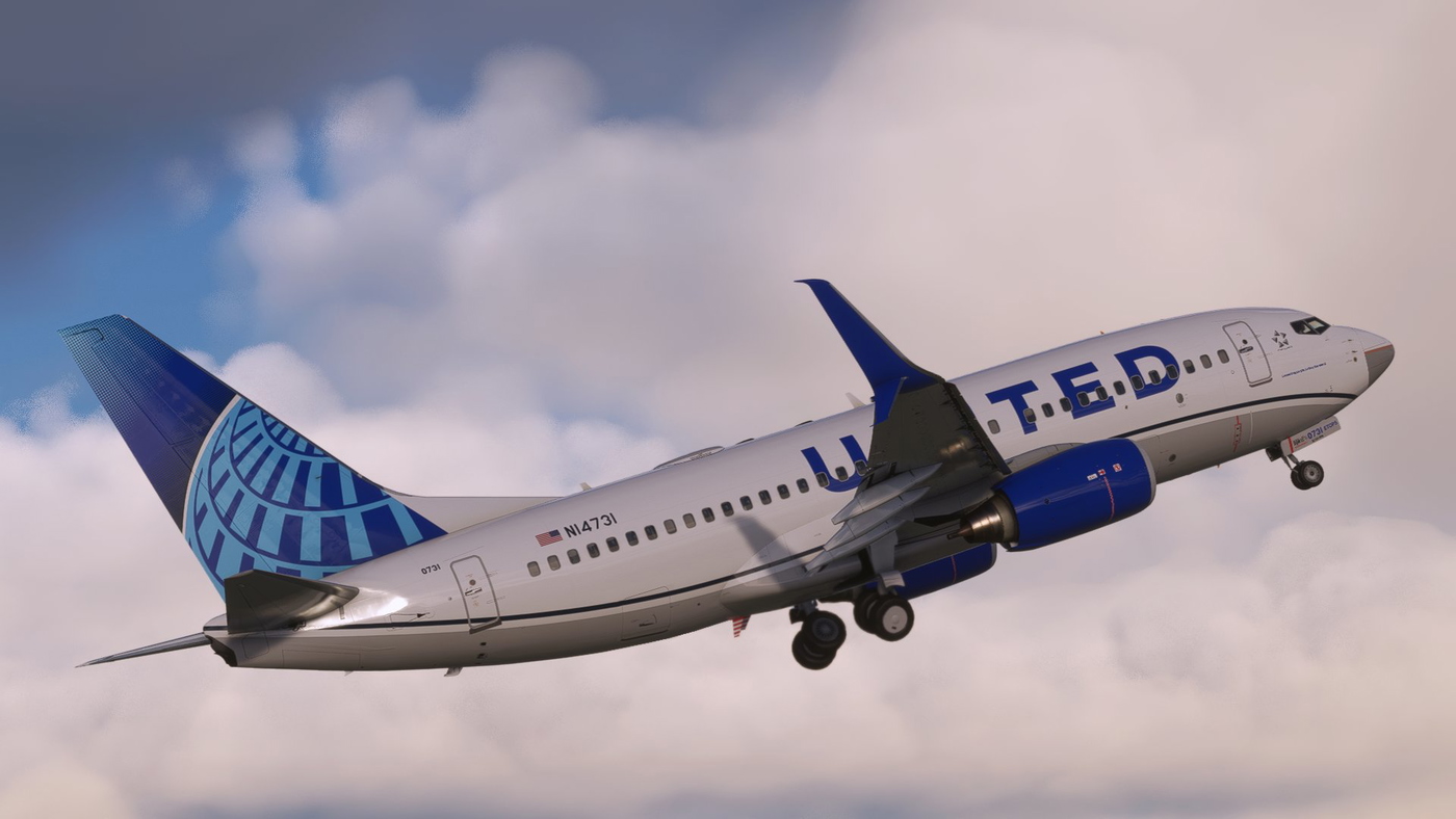 United Airlines [4K] "Mismatched Radome" N14371 のために Microsoft Flight ...