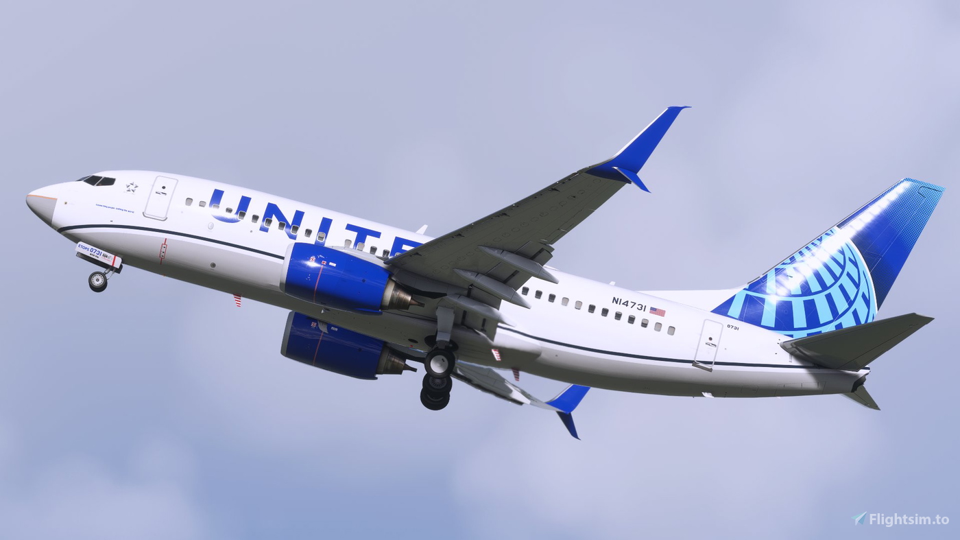 United Airlines [4K] "Mismatched Radome" N14371 for Microsoft Flight ...