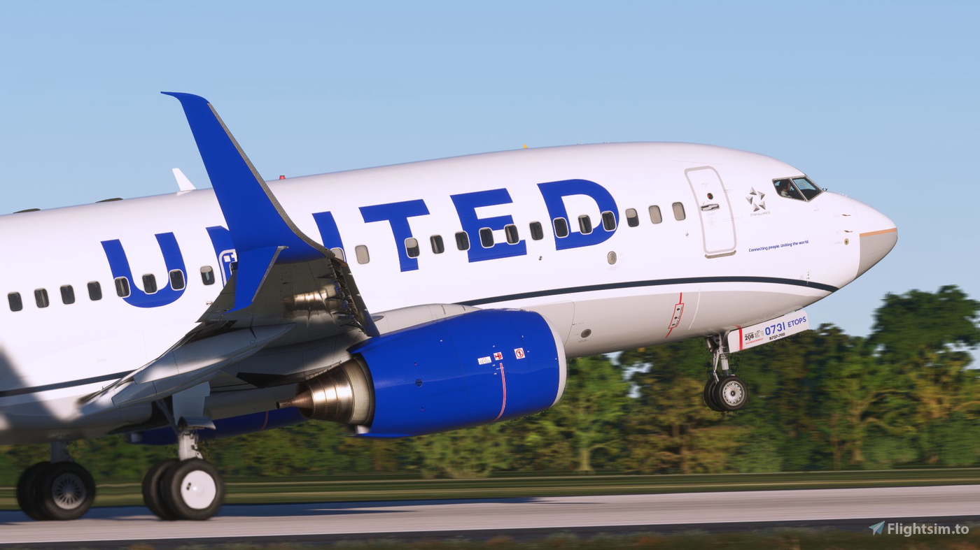 United Airlines [4K] "Mismatched Radome" N14371 for Microsoft Flight ...
