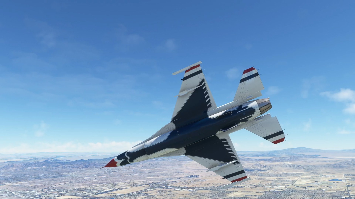 USAF Thunderbirds F-16D Number 8 для Microsoft Flight Simulator | MSFS
