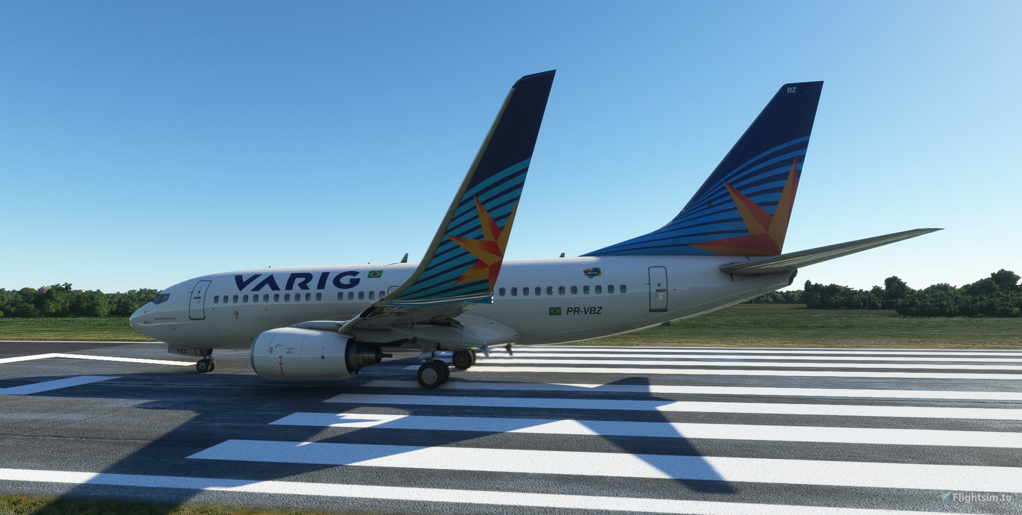VARIG Brasil PR-VBZ PMDG 737-700 Livery 1.0 for Microsoft Flight ...