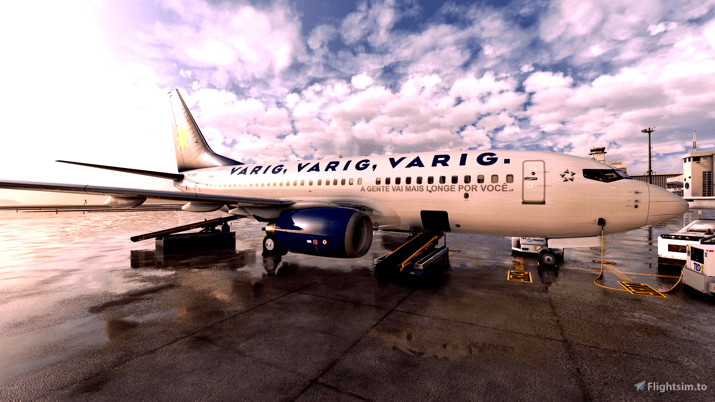 Varig Varig Varig | PR-SAG | PMDG 737-700 | 8K Resolution 对于 Microsoft ...