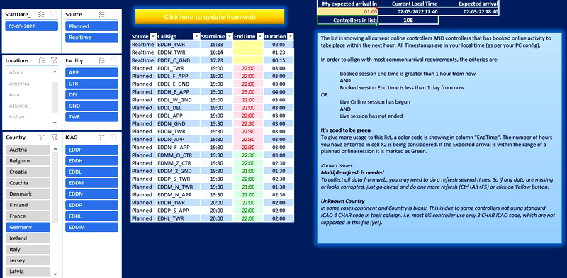 Vatsim_ControllerAvailability for Microsoft Flight Simulator | MSFS