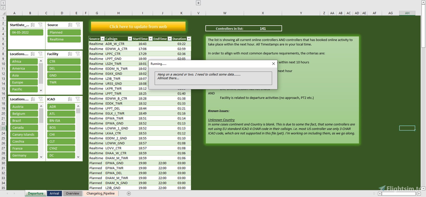Vatsim_ControllerAvailability for Microsoft Flight Simulator | MSFS