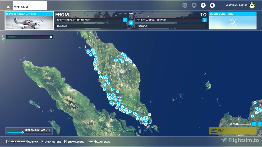 VFR WAYPOINTS MALAYSIA for Microsoft Flight Simulator | MSFS