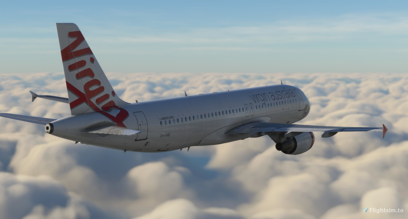 Virgin Australia VH-VNB Fenix Simulations A320 (4K) for Microsoft ...