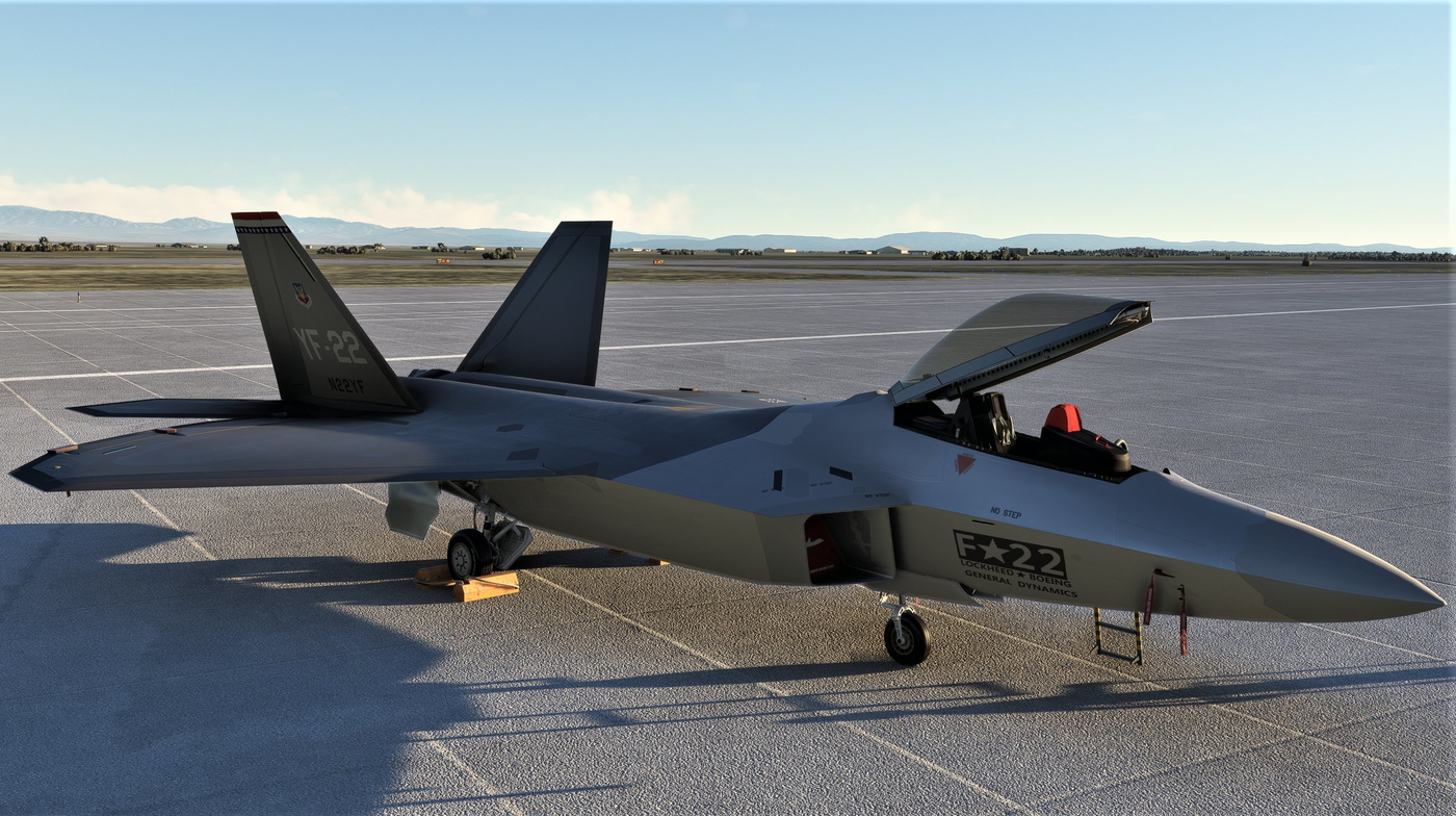 YF-22 Lightning II Prototype skin - (Top Mach Studios payware) のために ...