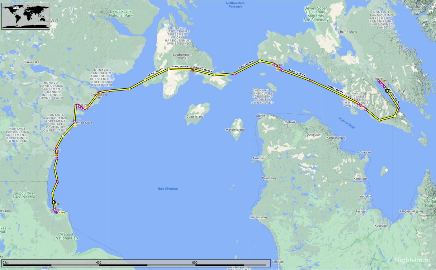 14 Canada Arctic Iqaluit CYFB Nunavut for Microsoft Flight Simulator | MSFS