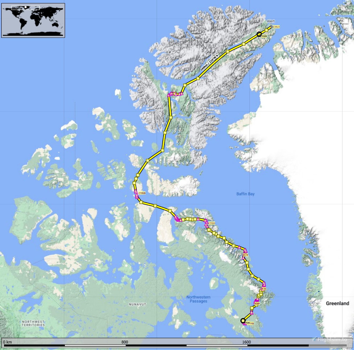 15 Canada Arctic Iqaluit CYFB Alert CYLT for Microsoft Flight Simulator ...