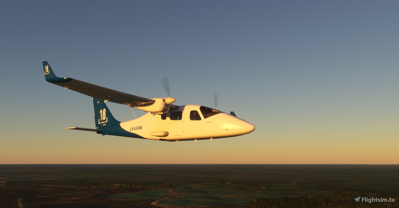 18 Cañuelas (LV-GVM) FSS Tecnam P2006 MKII for Microsoft Flight ...