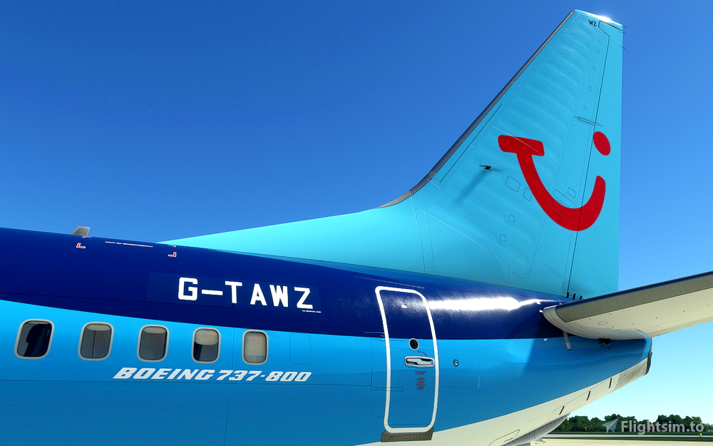 TUI UK B738 G-TAWZ "Freedom" (8K) for Microsoft Flight Simulator | MSFS