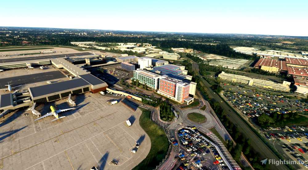 Surrounding buildings for Birmingham International Airport [EGBB ...