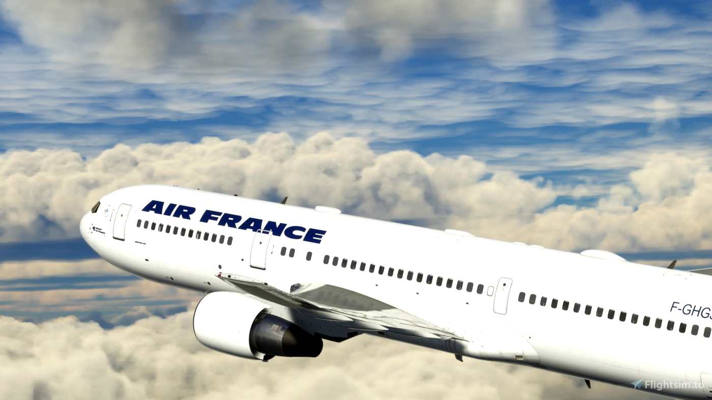 CaptainSim Boeing 767-300ER Air France F-GHGJ for Microsoft Flight ...