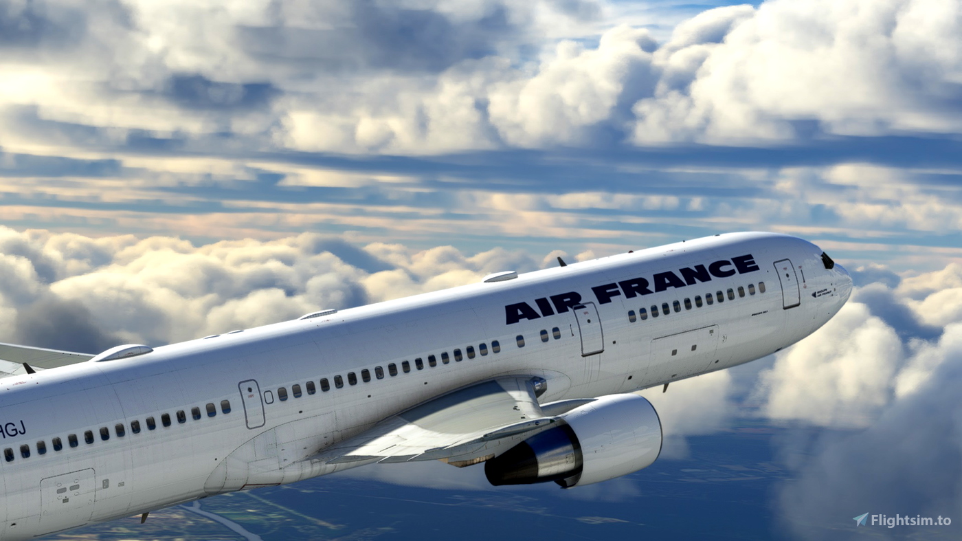CaptainSim Boeing 767-300ER Air France F-GHGJ for Microsoft Flight ...