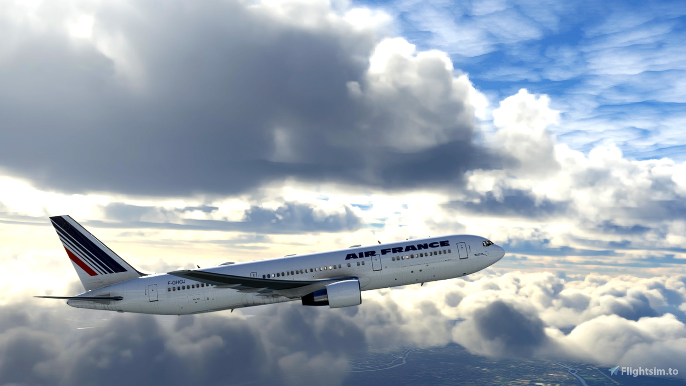 CaptainSim Boeing 767-300ER Air France F-GHGJ for Microsoft Flight ...