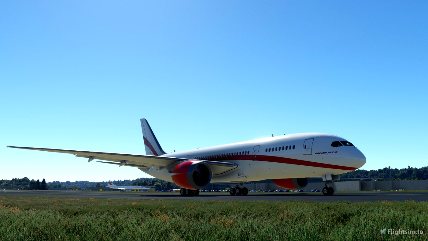 Kuro Boeing 787-8 HiFly Red Version 8K for Microsoft Flight Simulator ...