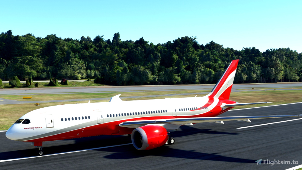 Kuro Boeing 787-8 HiFly Red Version 8K for Microsoft Flight Simulator ...