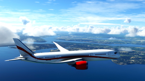 Kuro Boeing 787-8 HiFly Red Version 8K for Microsoft Flight Simulator ...