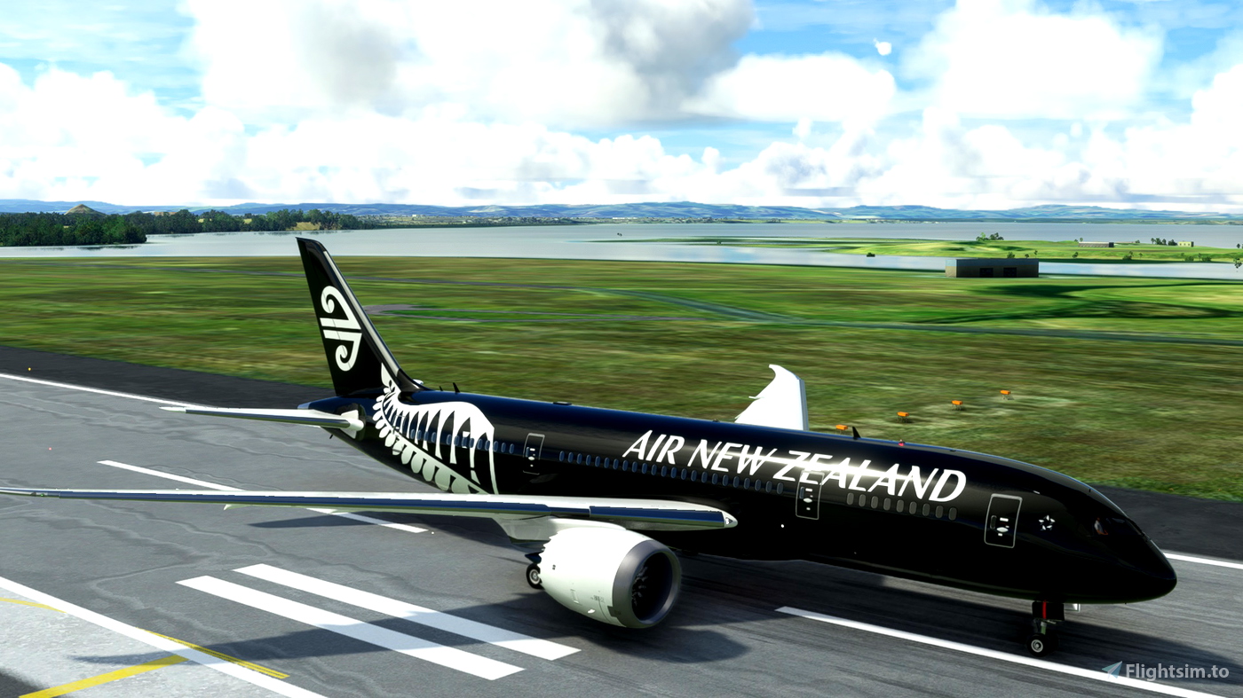 Kuro Boeing 787-8 Air New Zealand with All Black Livery 8K for ...