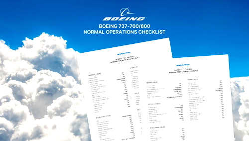 PMDG 737-X Normal Procedure Checklist (Updated) für Microsoft Flight ...