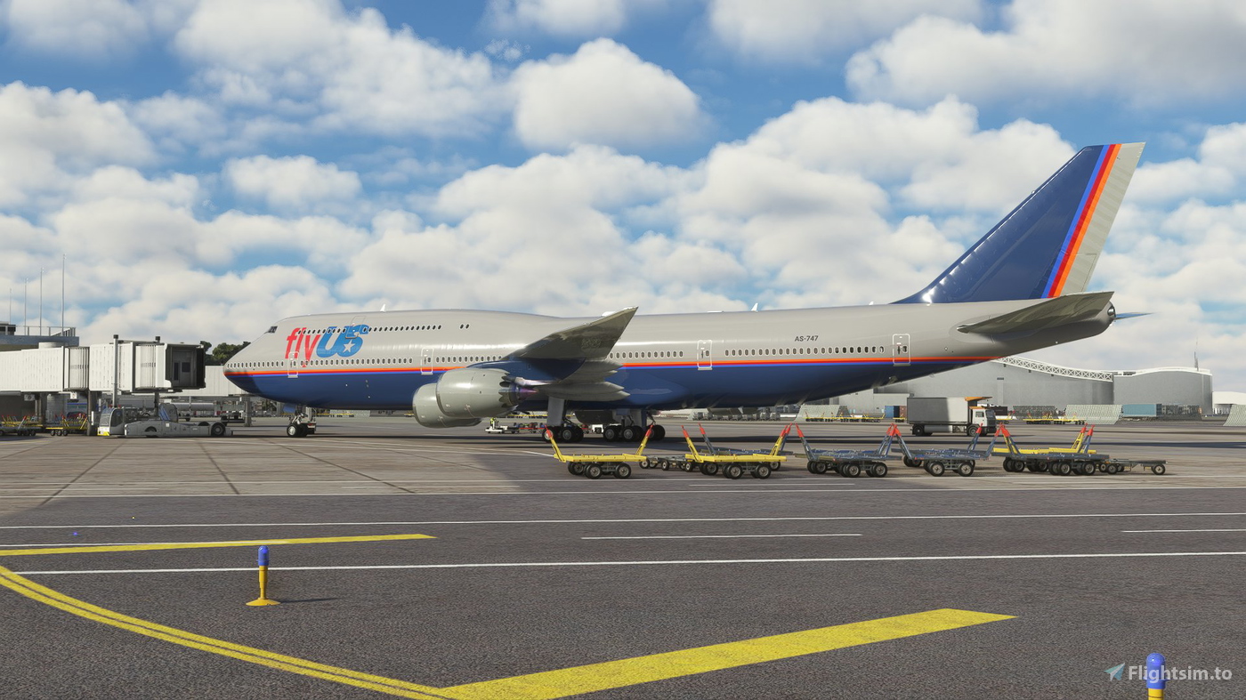 747-8i flyUS grey [Salty] for Microsoft Flight Simulator | MSFS