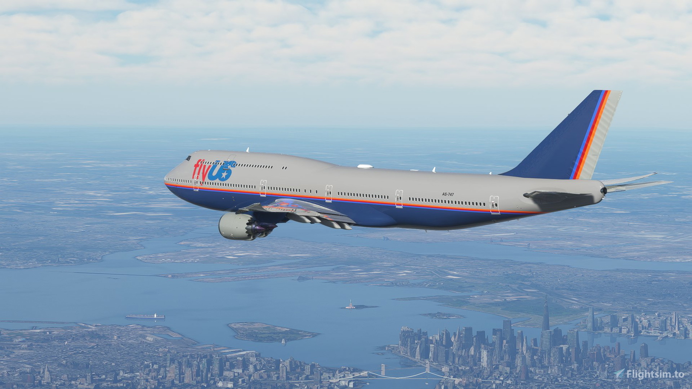 747-8i flyUS grey for Microsoft Flight Simulator | MSFS