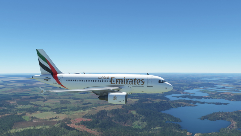 EMIRATES A319CEO 8K for Microsoft Flight Simulator | MSFS
