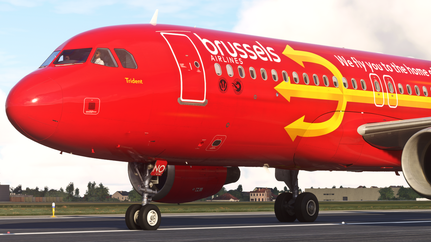 [8K/4K] Fenix A320CFM Brussels Airlines Belgian Red Devils/Flames New ...