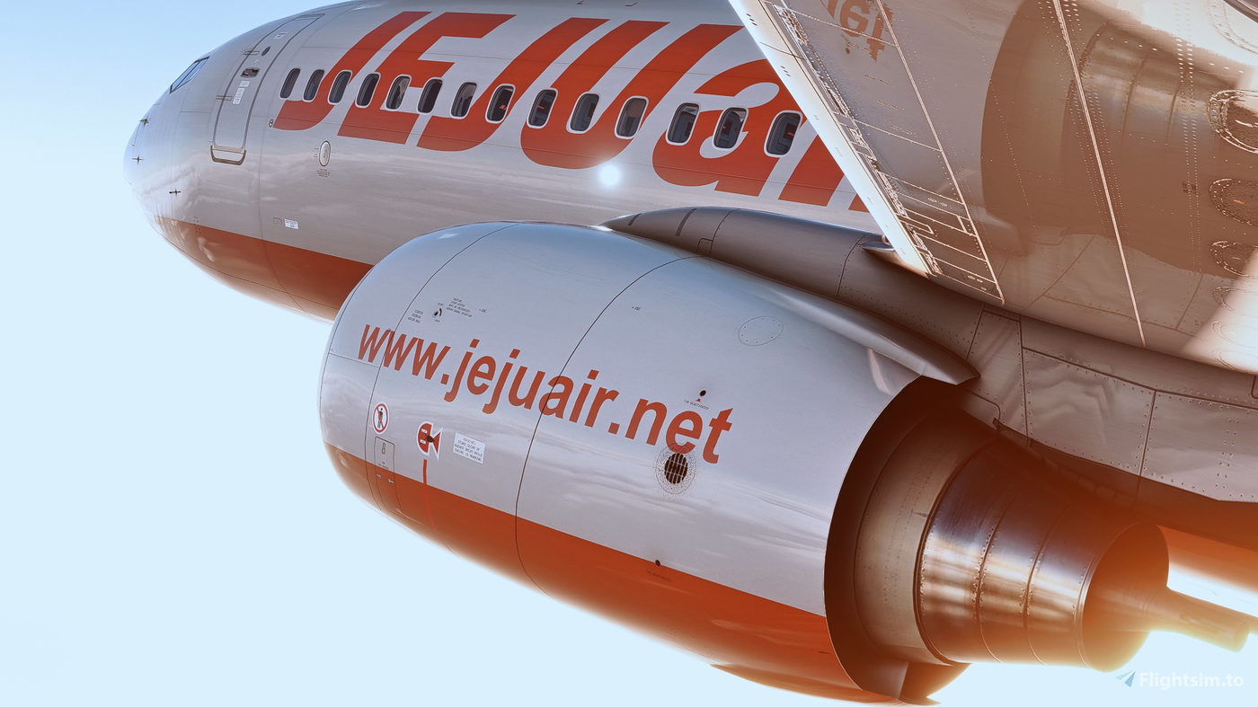 [8K&4K]JejuAir livery for PMDG 737-800 for Microsoft Flight Simulator | MSFS