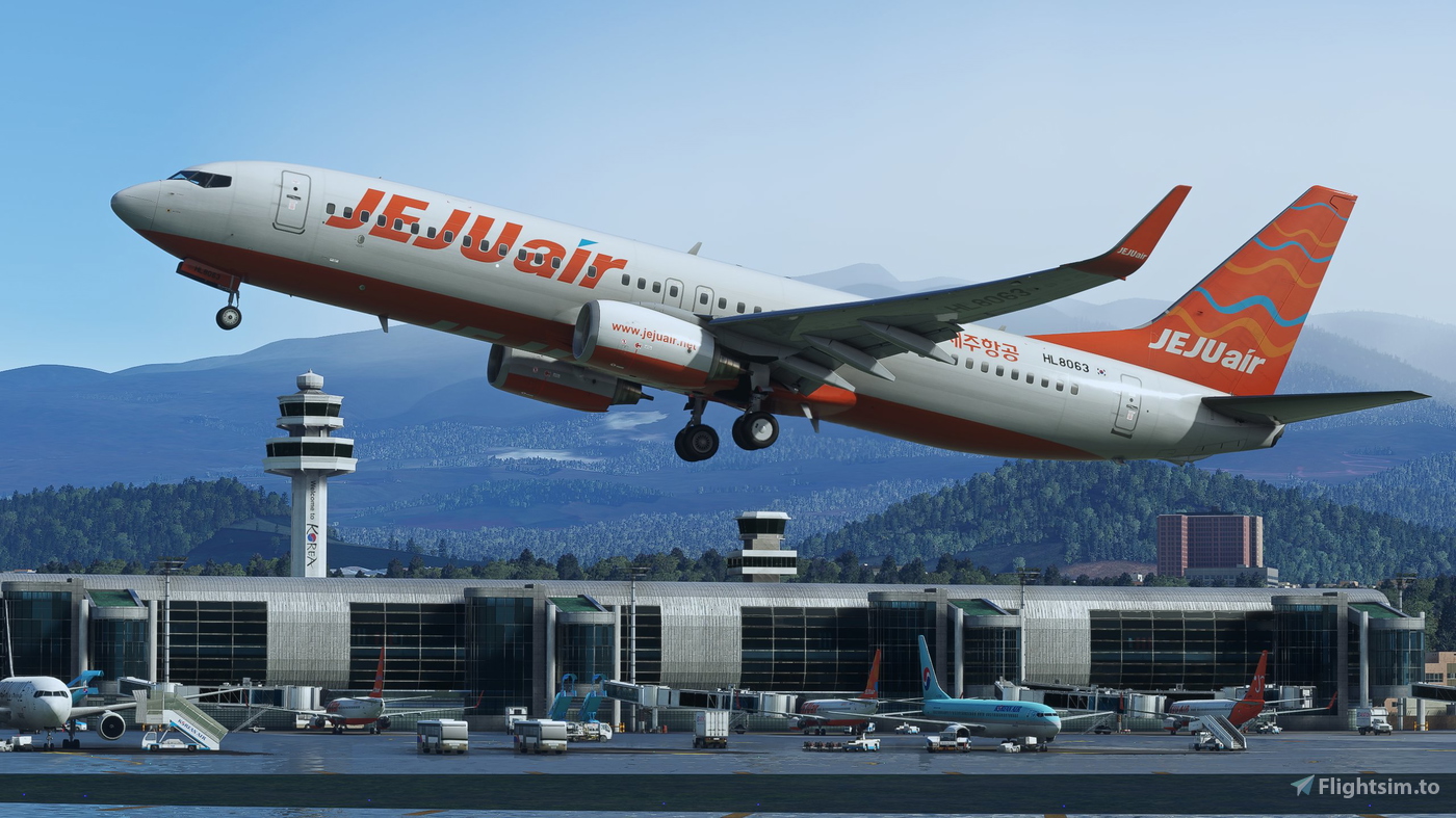 [8K&4K]JejuAir livery for PMDG 737-800 for Microsoft Flight Simulator | MSFS