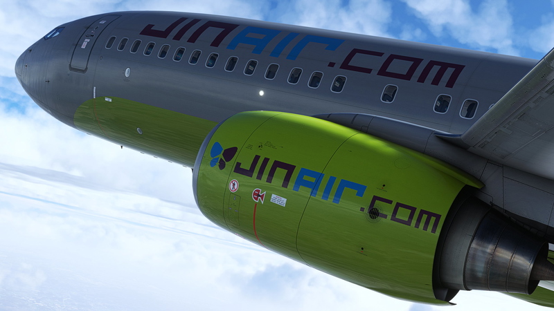 [8K&4K]Jinair livery for PMDG 737-800 for Microsoft Flight Simulator | MSFS