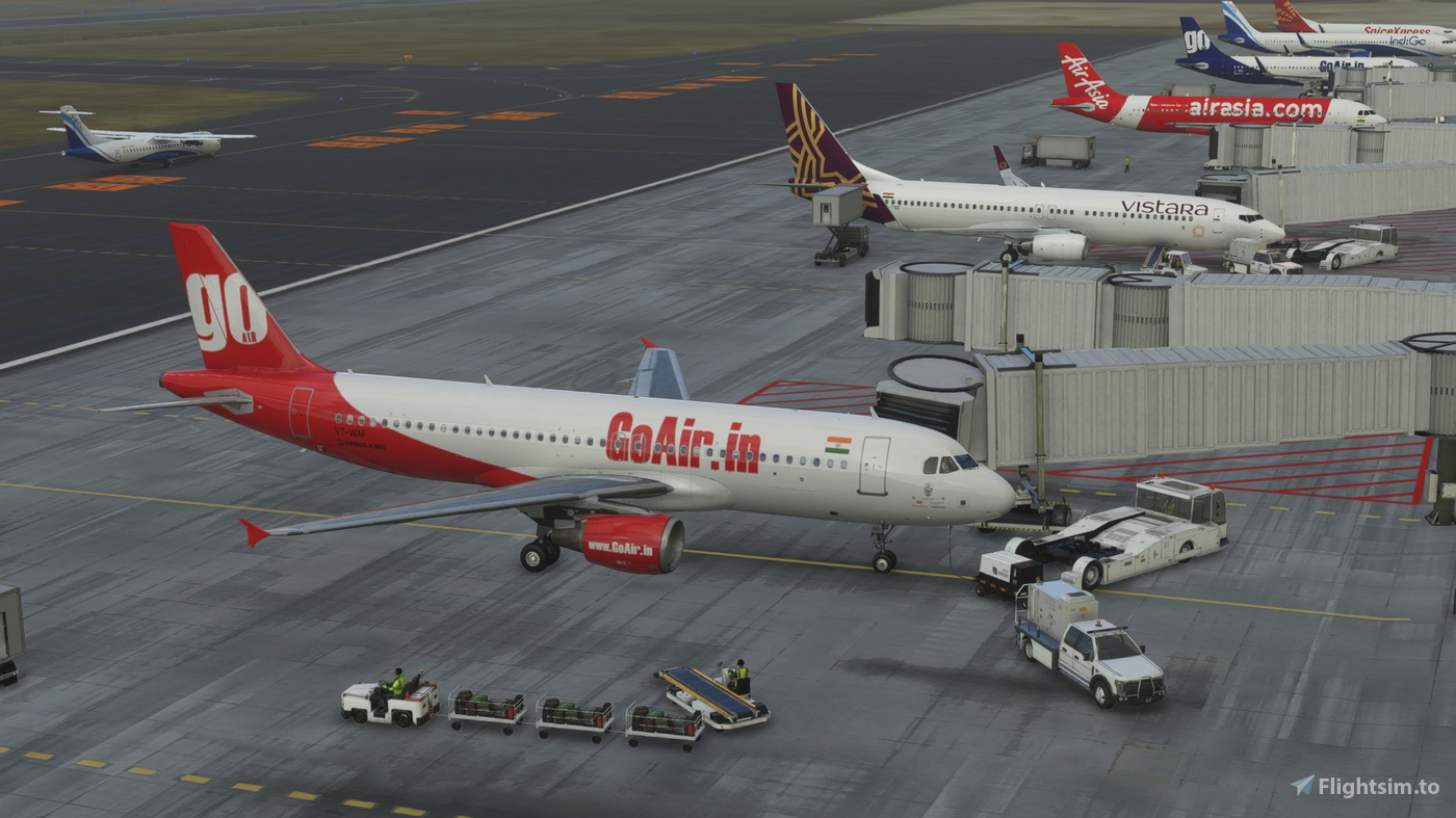 [8K][FENIX] GoAir VT-WAF Classic Livery for Microsoft Flight Simulator ...