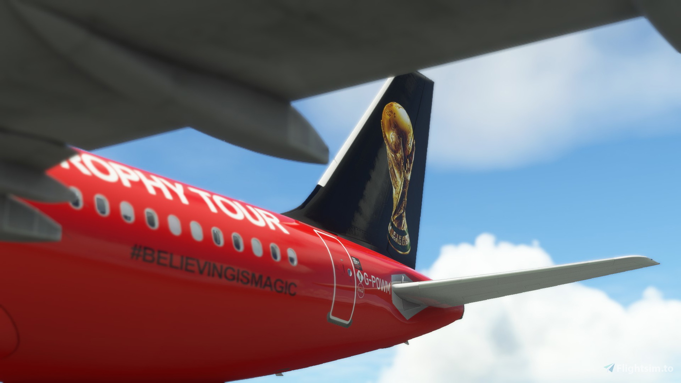 [4K][FENIX V2][IAE] Titan Airways FIFA WORLD CUP TROPHY TOUR G-POWM for ...