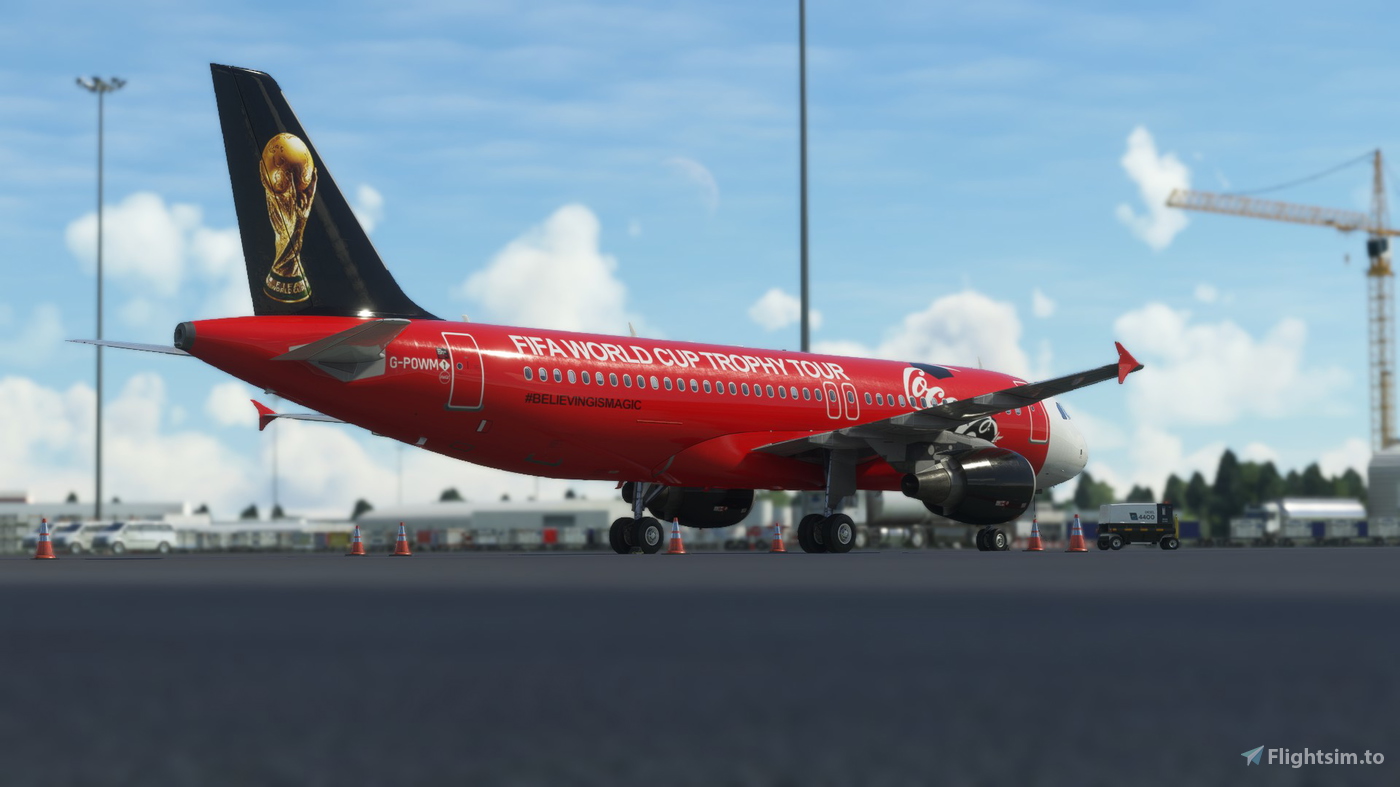 [4K][FENIX V2][IAE] Titan Airways FIFA WORLD CUP TROPHY TOUR G-POWM for ...