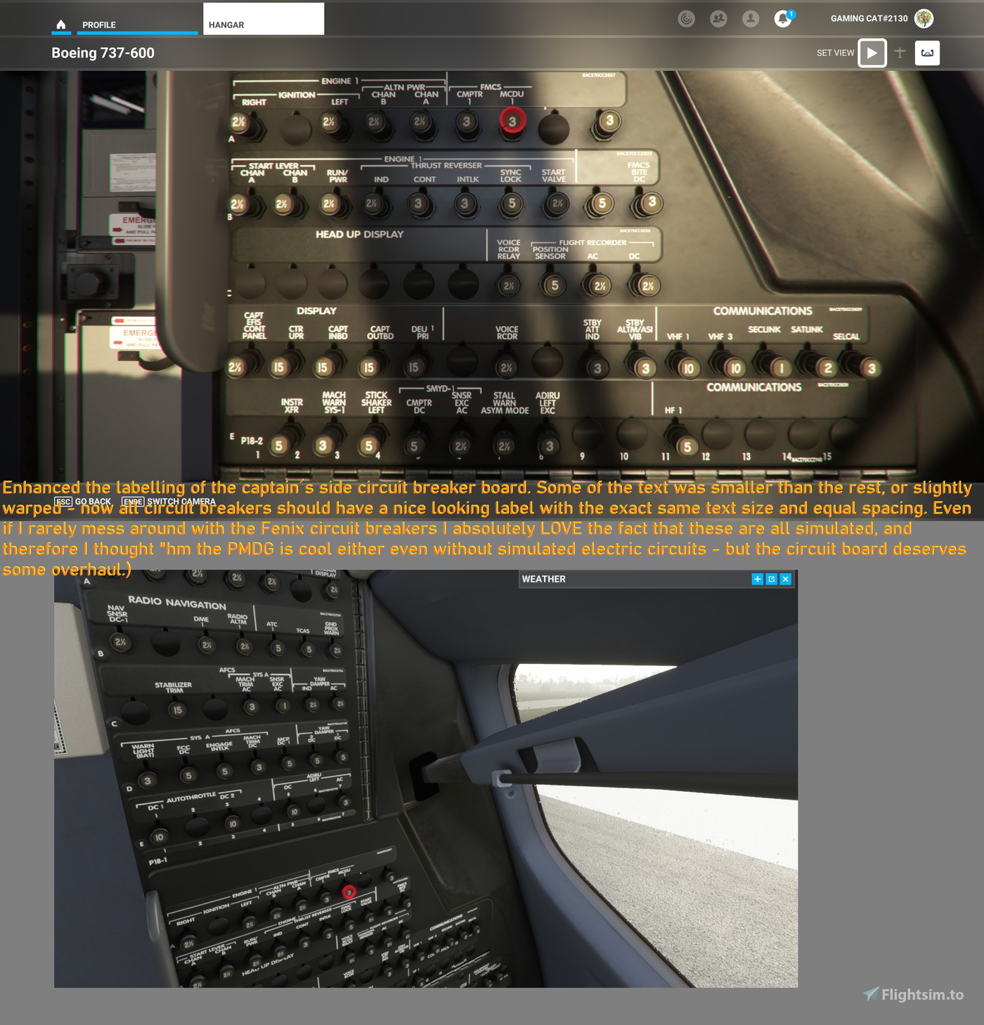 PMDG Boeing 737-XXX cockpit overhaul for Microsoft Flight Simulator | MSFS