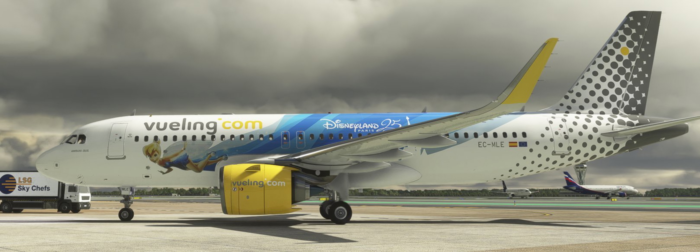 A32NX VUELING Disney Livery 8K for Microsoft Flight Simulator | MSFS