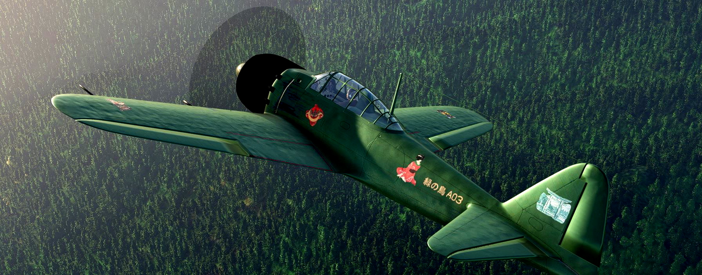 A6M5 Zero green A03 Midori No Dori » Microsoft Flight Simulator