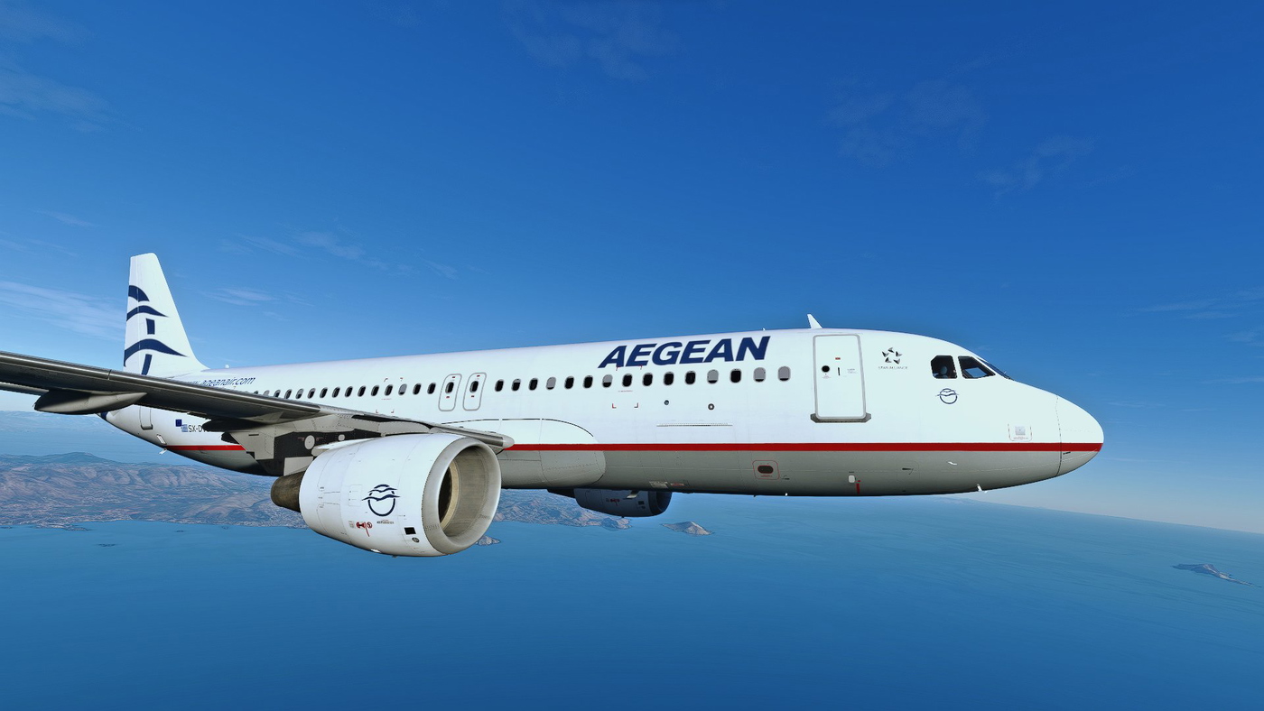 Aegean Airlines (AEE) SX-DVL - Fenix Simulations A320 | [8K ...