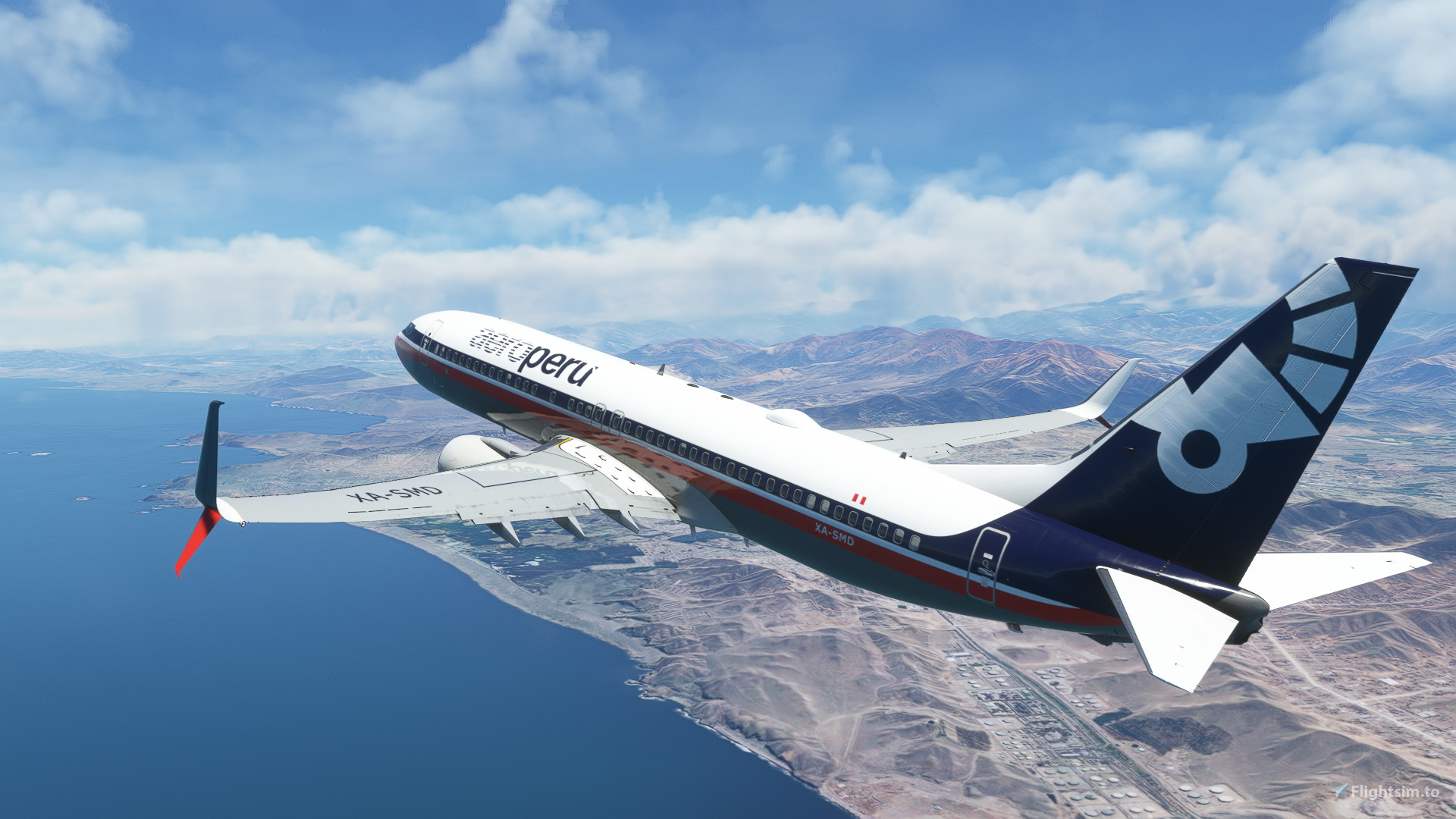 Aeroperu XA-SMD PMDG 738 SSW » Microsoft Flight Simulator
