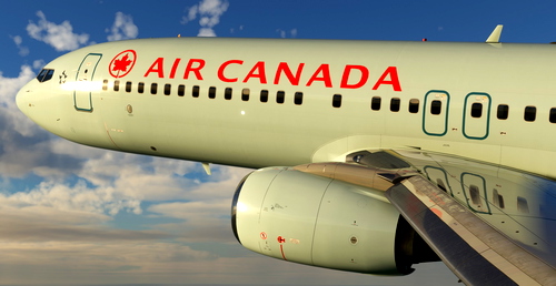 Air Canada "2005 livery" PMDG B737-800 for Microsoft Flight Simulator ...