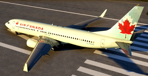 Air Canada "2005 livery" PMDG B737-800 » Microsoft Flight Simulator