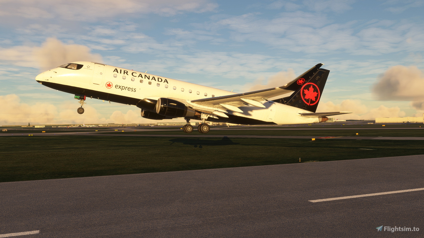 Air Canada E175 long/small winglets for Microsoft Flight Simulator | MSFS