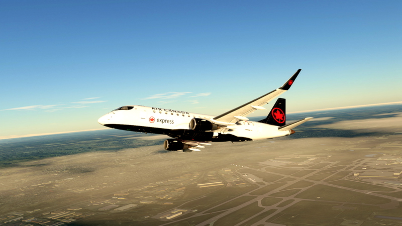 Air Canada E175 long/small winglets for Microsoft Flight Simulator | MSFS