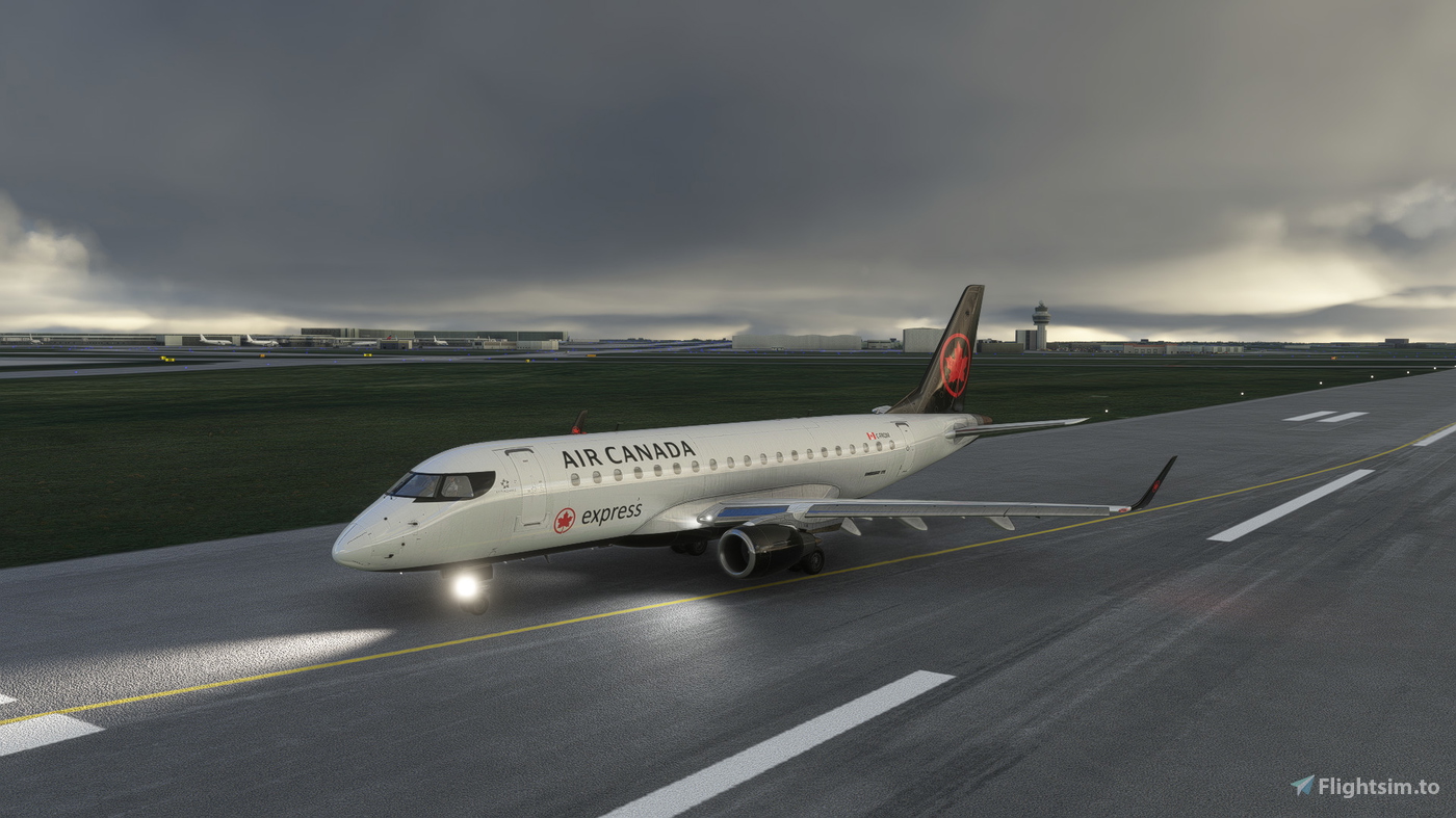 Air Canada E175 long/small winglets for Microsoft Flight Simulator | MSFS