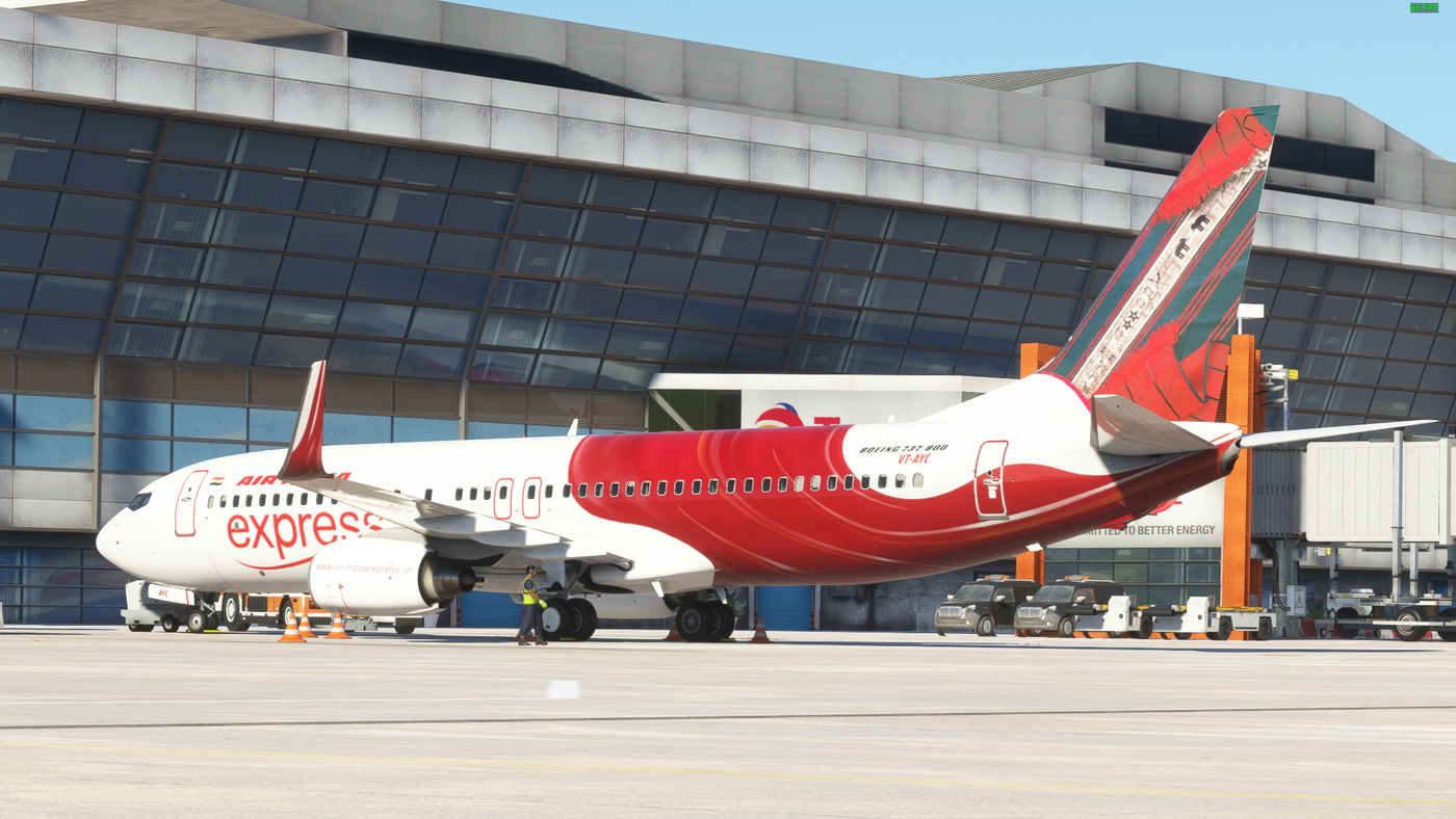 Air India Express VT-AYC "Patola / Shawl" tail design PMDG B738 [4K ...