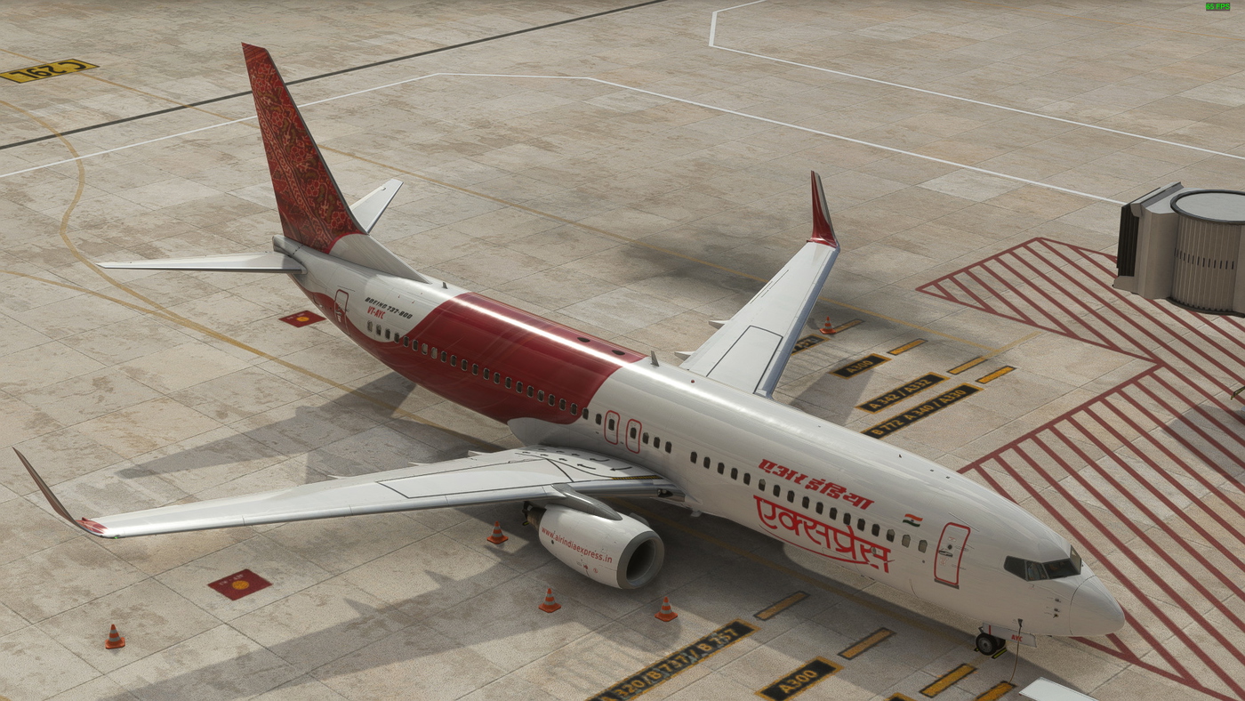 Air India Express VT-AYC "Patola / Shawl" tail design PMDG B738 [4K ...